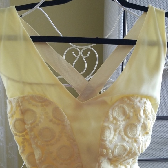 deja vu | Dresses | Chiffon Sweetheart Dot Lace Pattern Dress | Poshmark